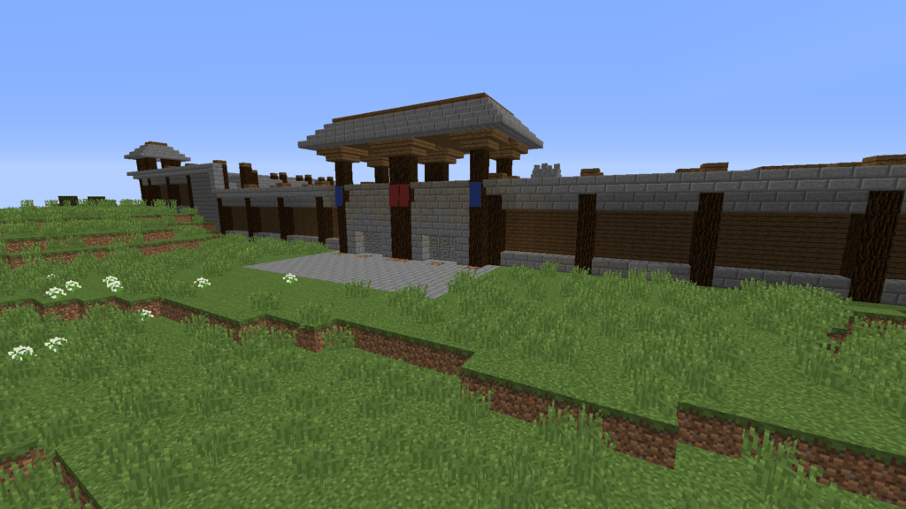 ᐅ Neuzeitliches Dorf mit Mauer in Minecraft bauen - minecraft-bauideen.de